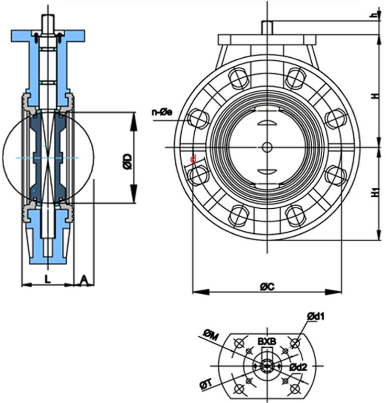 UPVC Wafer Butterfly Valve