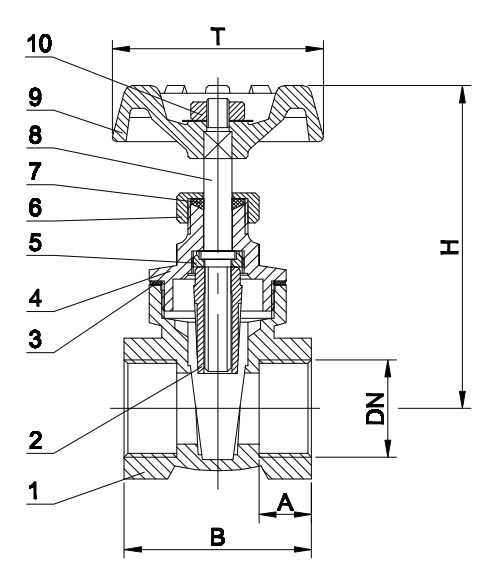 Brass Gate Valve
